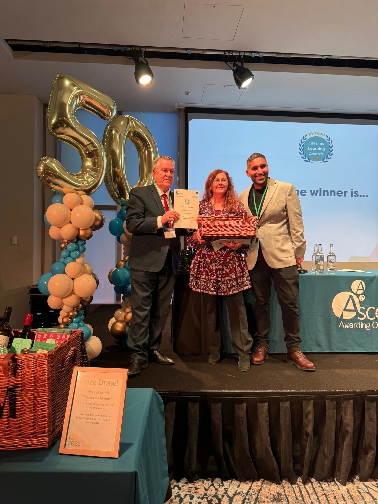 Belfast Met lecturer honoured at Ascentis 50th Anniversary Lifetime ...